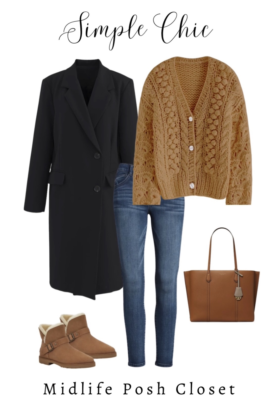 January – Simple Chic Outfits – Midlife Posh Closet