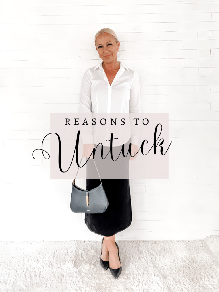 Untuck It: Four Reasons Why Midlife Women Should Wear Untucked Shirts ...