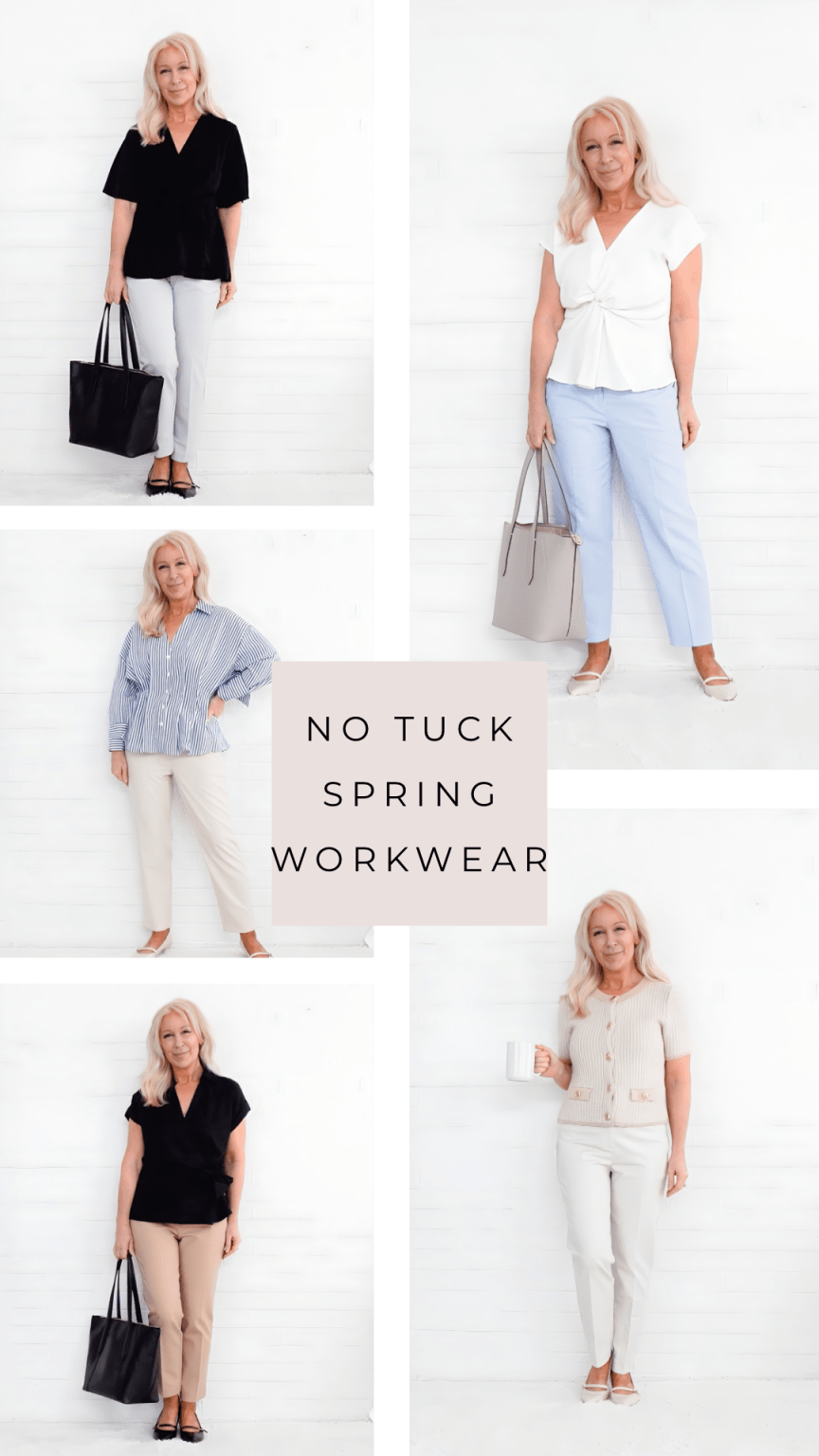 Spring 2025 Workwear: No-Tuck Tops for Midlife & Gen X Women – Midlife ...
